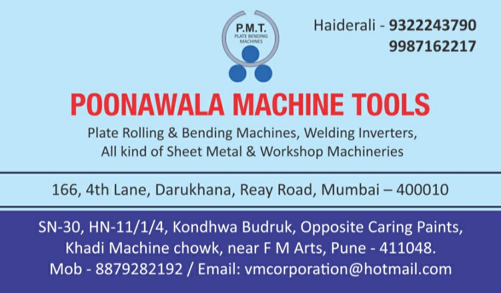 Poonawala Machine Tools in Tyni Audyogic Wasahat, Pune - Best Machine ...