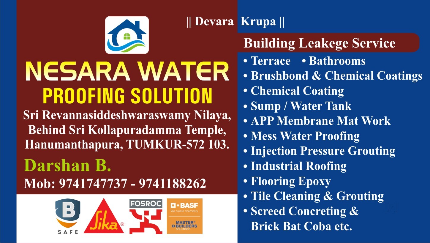 Top Waterproofing Contractors in Tumkur - Best Water Proofing ...