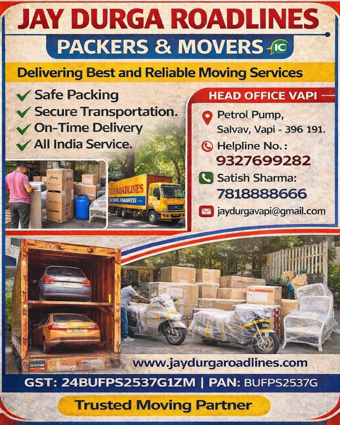 Jay Durga Roadlines in Vapi Industrial Estate,Vapi - Best Packers And ...